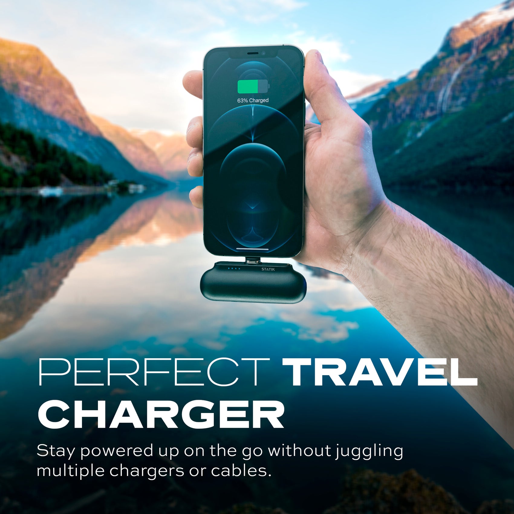 Snap-N-Charge™ | Universal Magnetic Power Bank | 3000mAh