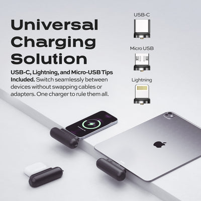 Snap-N-Charge™ | Universal Magnetic Power Bank | 3000mAh