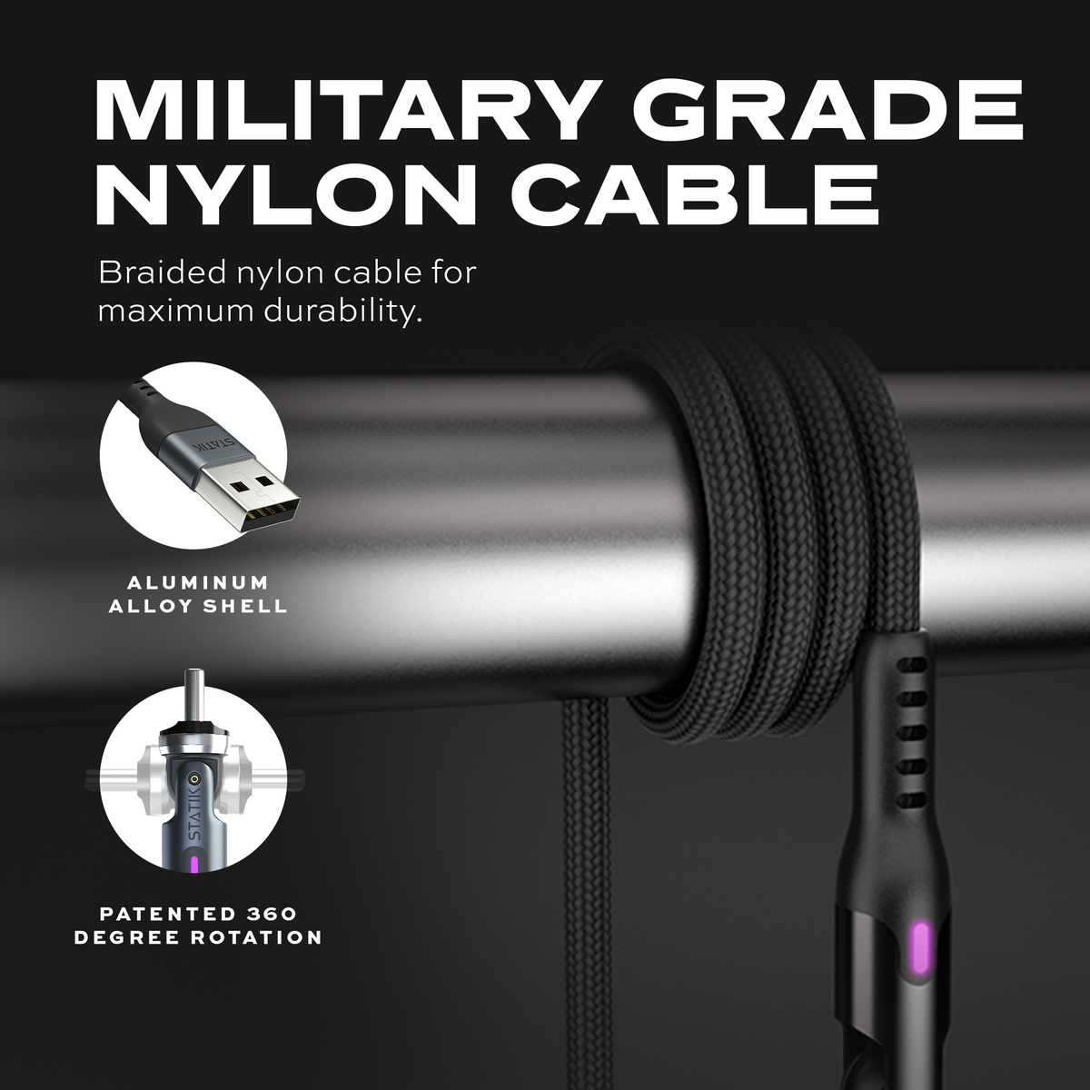 Statik® 360 2.0 | Universal Magnetic Charge Cable