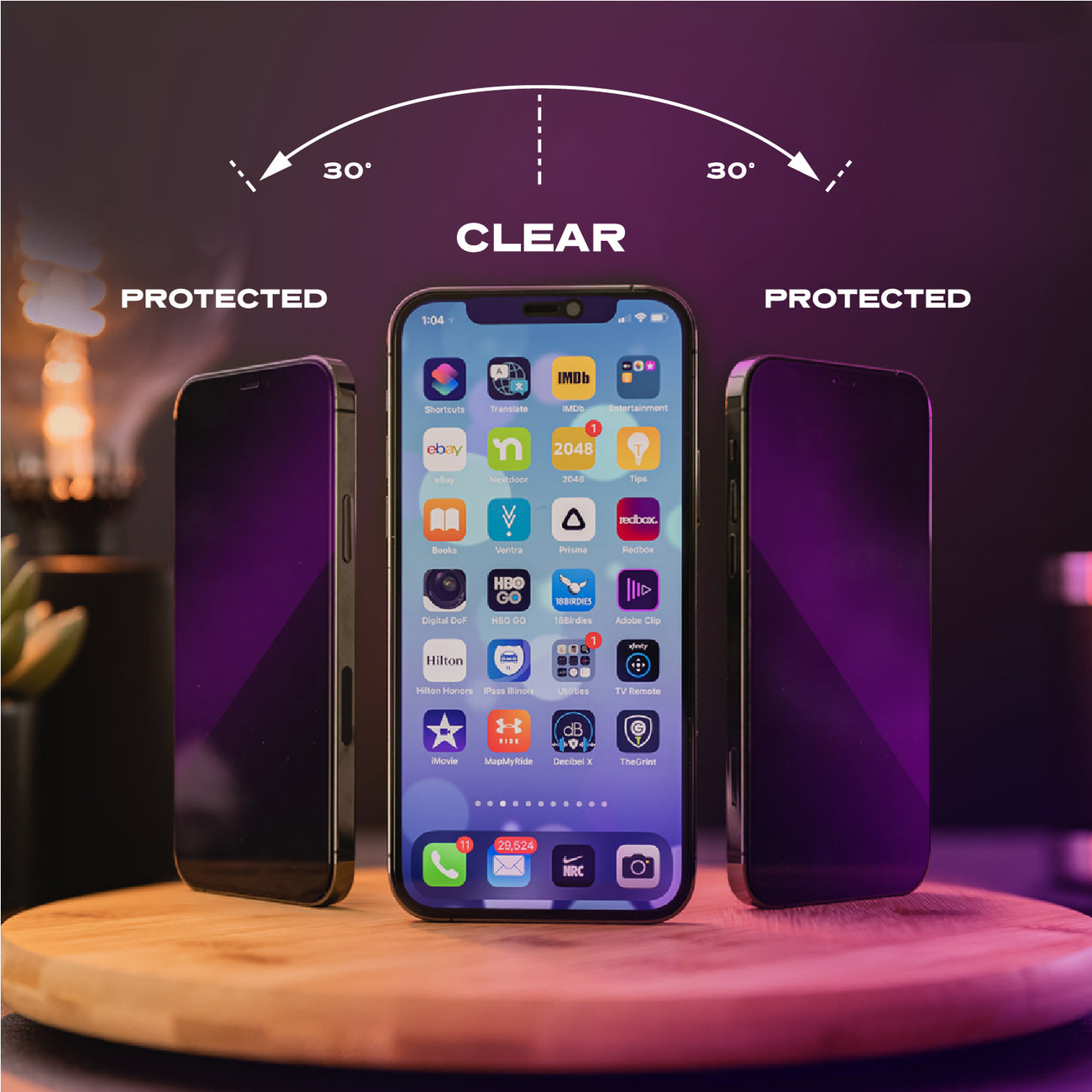 Private Purple™ | Screen Protector & Privacy Screen
